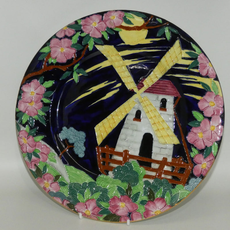 Maling plate Windmill | Tubelined – Roundabout Antiques